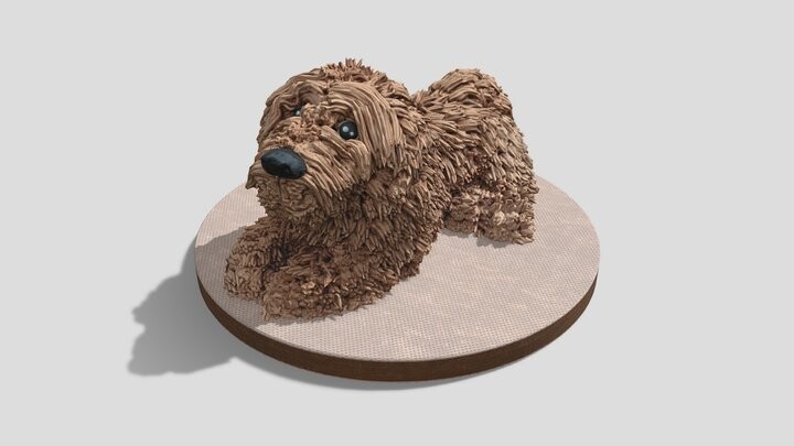 ArtStation - Cockapoo Dog Cake