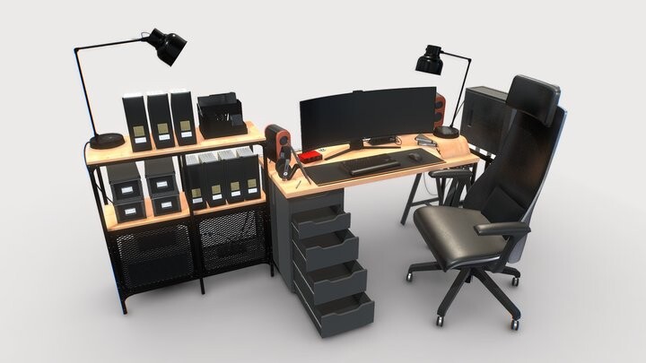 ArtStation - Full Desk Setup