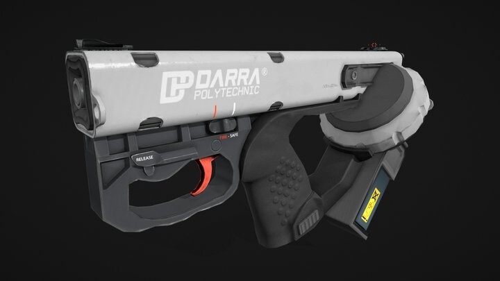 ArtStation - DR-12 Quasar Tech Revolver