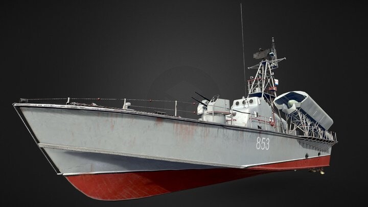 ArtStation - Komar-class missile boat (Project 183-R)