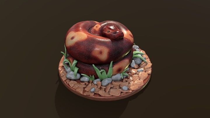ArtStation - Python Snake Cake