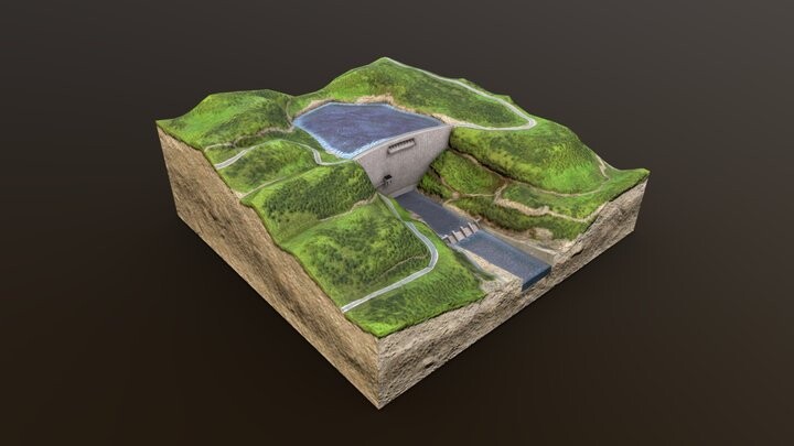 ArtStation - Dam Diorama
