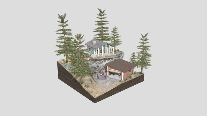 ArtStation - DAE 3D1 exam - Diorama