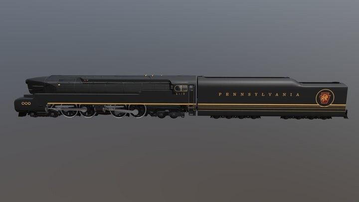 ArtStation - Pennsylvania Railroad Class T1 4-4-4-4 Duplex