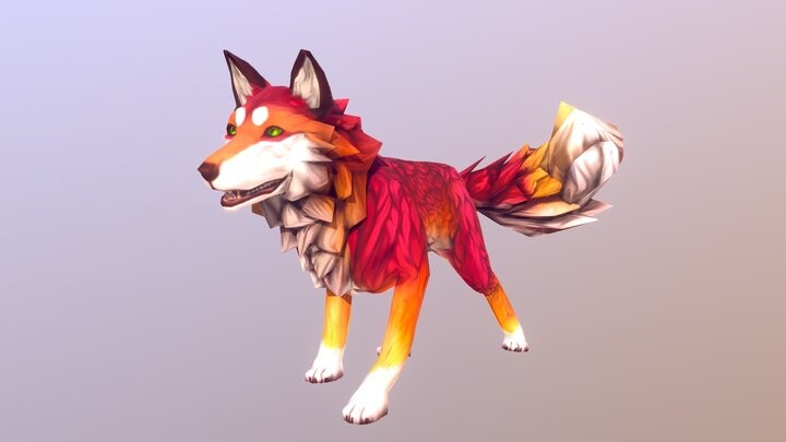 ArtStation - Low poly wolf
