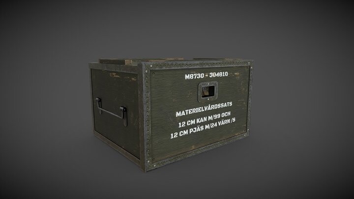 ArtStation - Large Military Box (Swedish)
