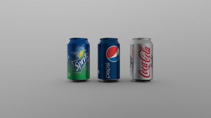 ArtStation - Soda Cans Model