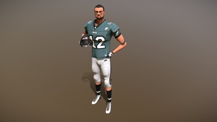 ArtStation - American football player - Wide Reciever