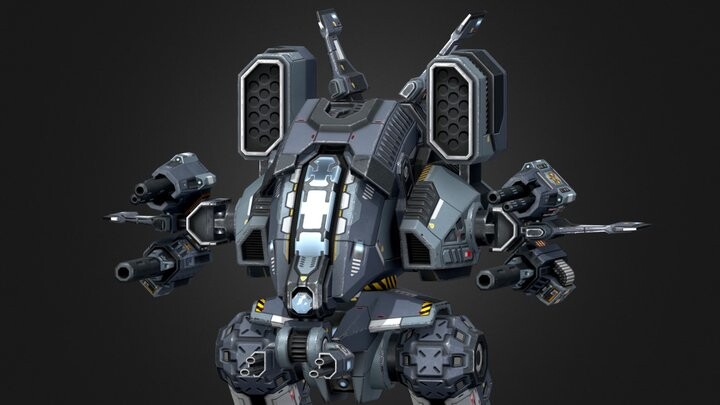 ArtStation - Falcon Mk.2 - Lowpoly Animated Mech