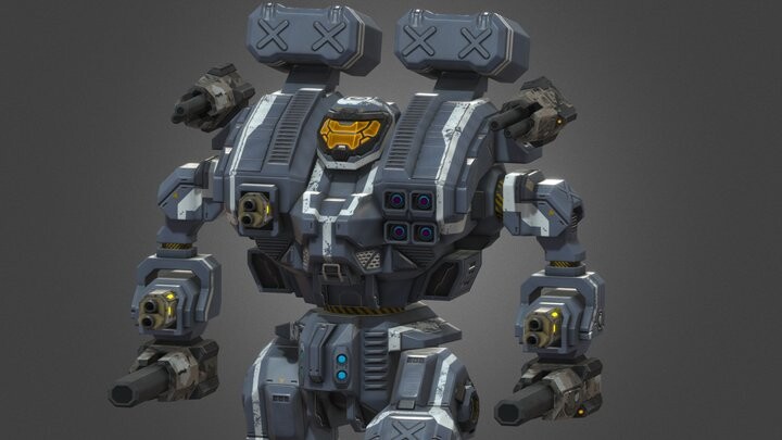 ArtStation - Titan - Lowpoly Animated Mech
