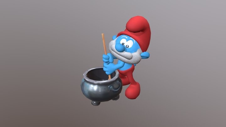 ArtStation - The Smurfs Magic Match - Papa Smurf