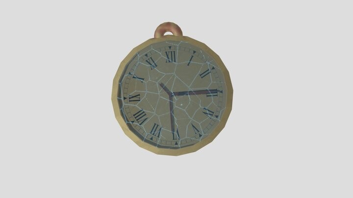 ArtStation - Broken pocket watch model