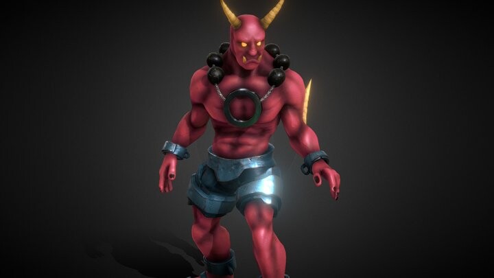 ArtStation - Oni Demon Game Model