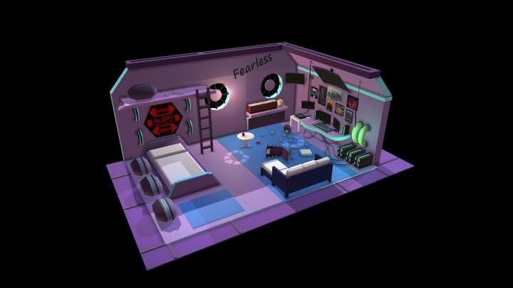 ArtStation - Room Modeling and Texturing