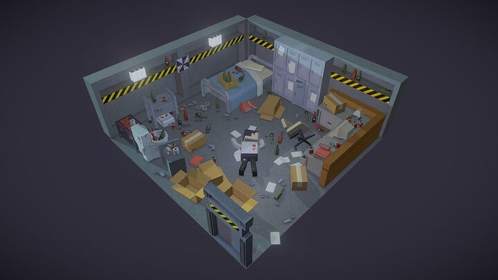 ArtStation - 3DAC CA1 - Apocalypse Bunker Model