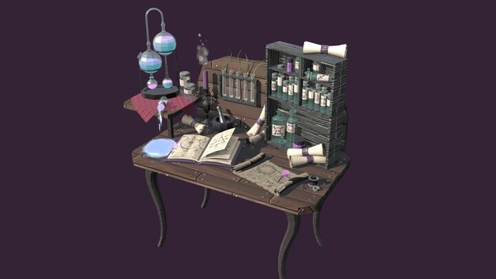 ArtStation - Alchemy Table