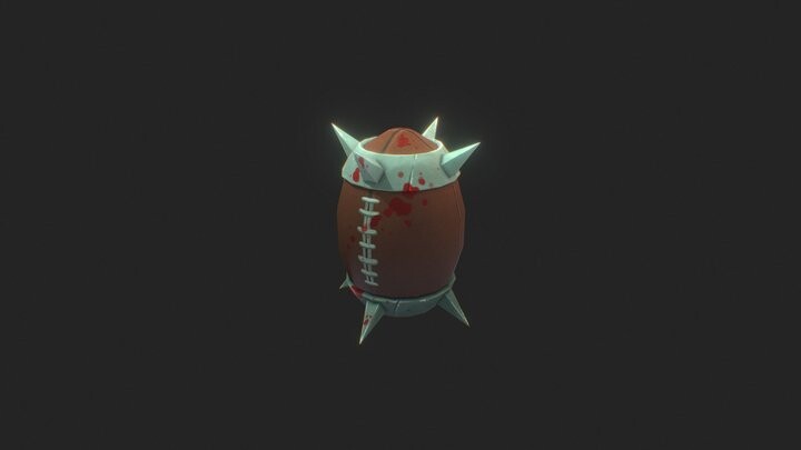 ArtStation - Props . Hand Painted Blood Bowl Ball