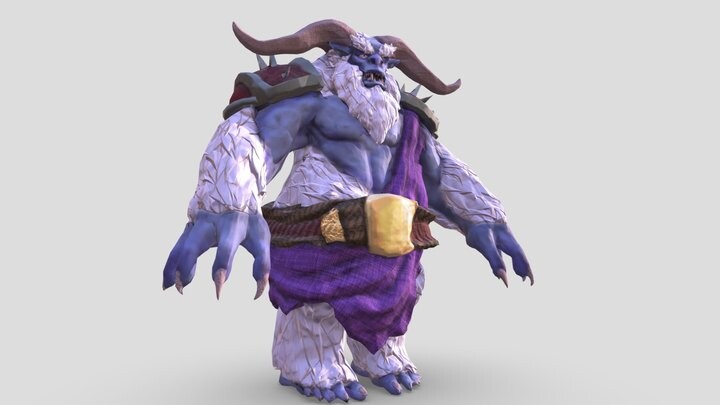 ArtStation - Yeti warrior - 2nd year university assignment