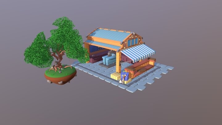 ArtStation - Lumberjack Shop