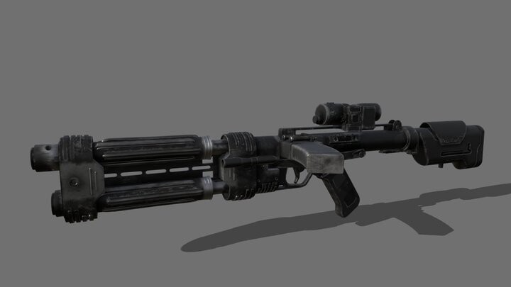 ArtStation - E-22 Blaster Rifle