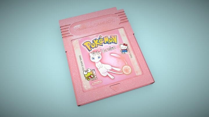 ArtStation - Pokémon Pink Gameboy Cartridge