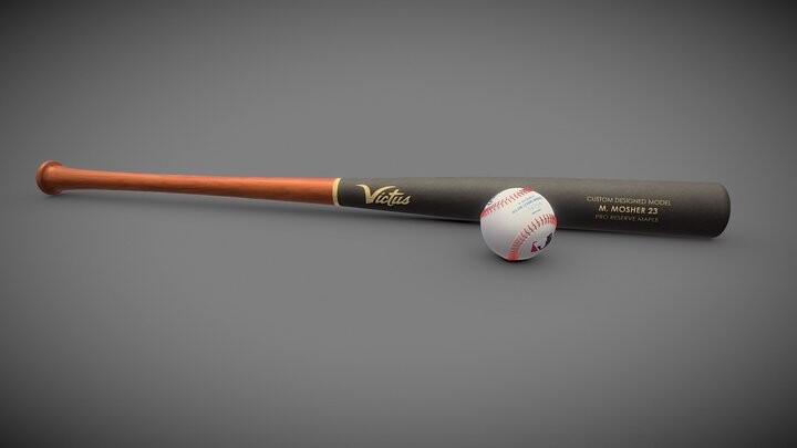 ArtStation - Baseball Bat and Ball