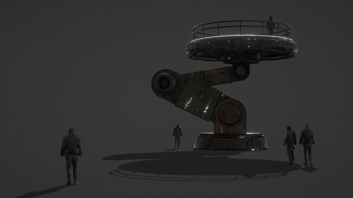 ArtStation - Rigged Sci-Fi Lift - Mobile Platform - Elevator