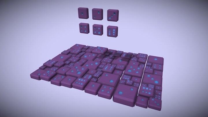 ArtStation - Tileable modular dice floor