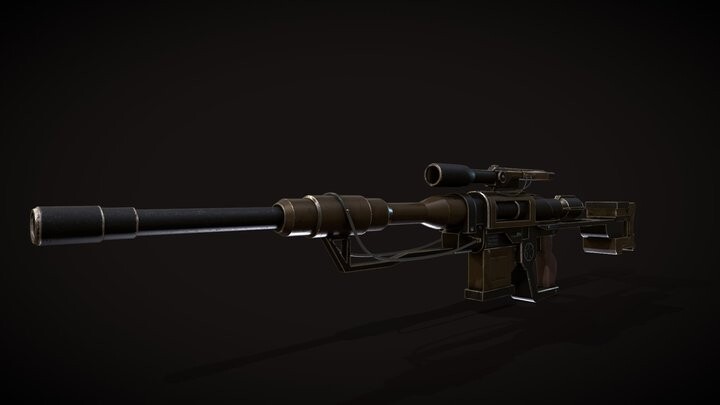 ArtStation - Cyberpunk Sniper Gun