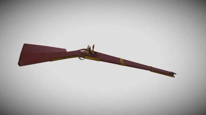 ArtStation - France musket 1752