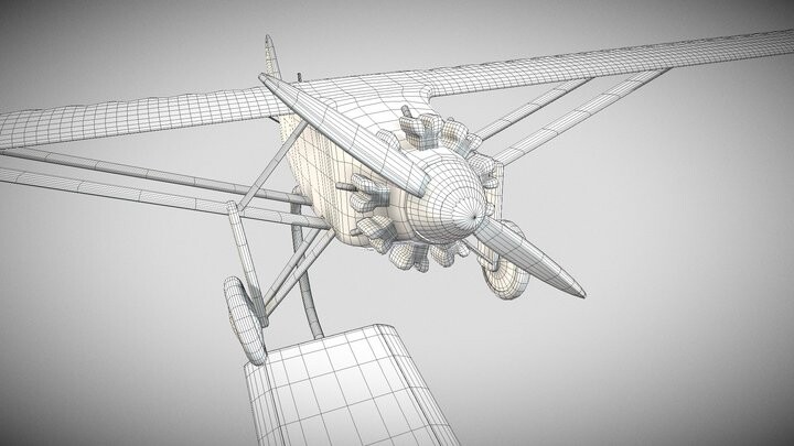 ArtStation - 3D Model : Spirit of St. Louis Model