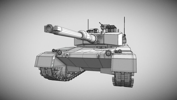 ArtStation - 3D Model : Tank