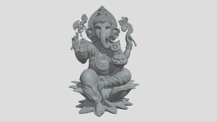 ArtStation - 3d ganesha file3 | 3d ganpati | ganesh cad file | ganesha statue | ganesha 3d print ...