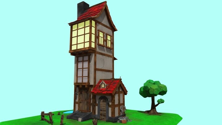 ArtStation - Cartoon house