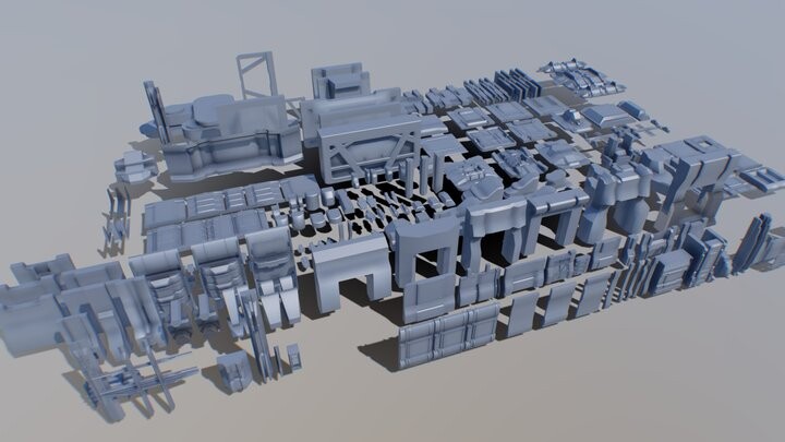 ArtStation - kitbash elements set 02