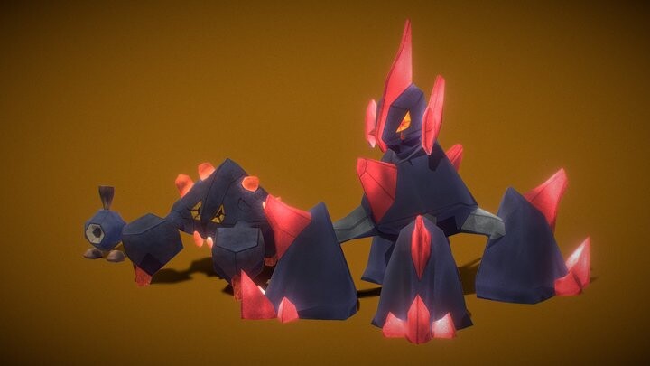 ArtStation - Pokemon: Roggenrola Evolution Line