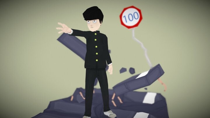 ArtStation - Mob Psycho 100 (Mob) fanart