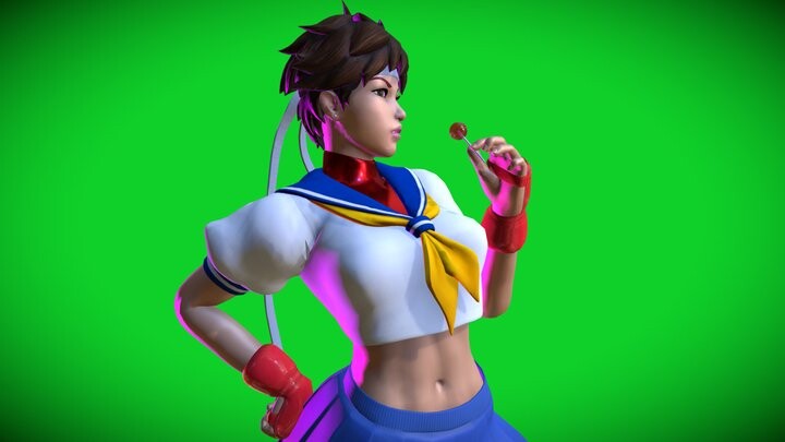 ArtStation - sakura street fighter