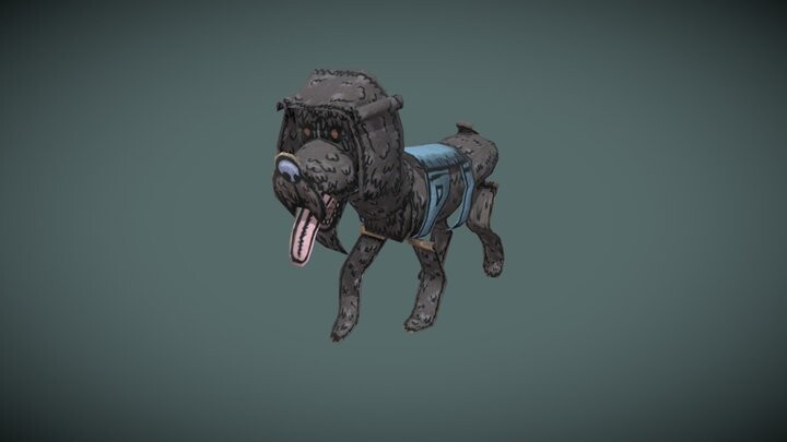 ArtStation - Police Doggo - Paper Cut Mansion