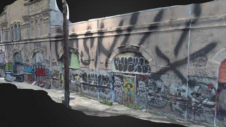 ArtStation - Graffed Building. New Orleans. - DSLR Photogrammetry.