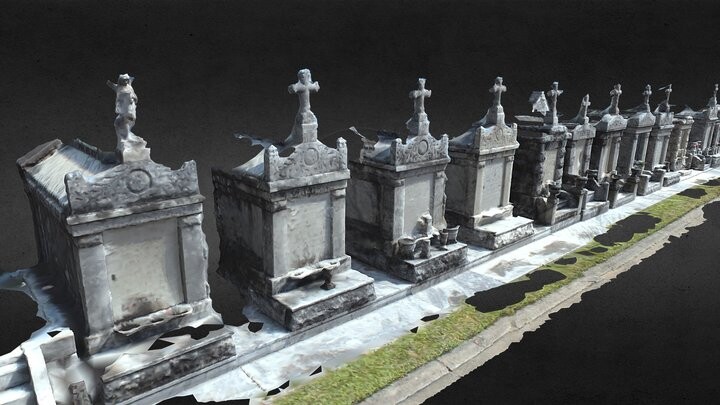 ArtStation - Cypress Cemetery. New Orleans. - DSLR Photogrammetry.