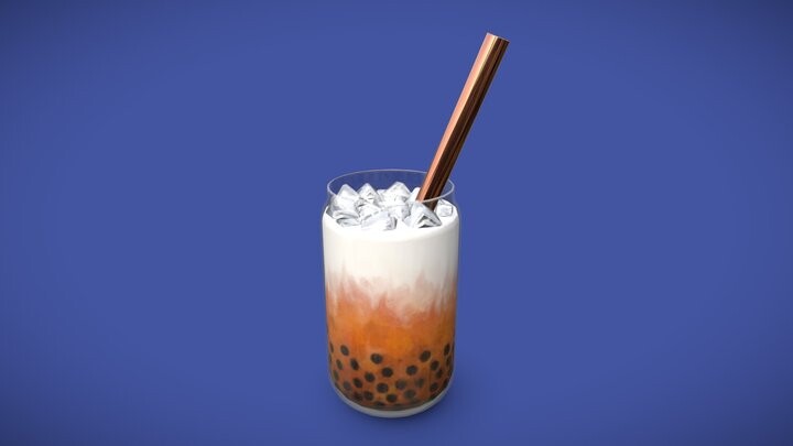 ArtStation - Brown Sugar Bubble Milk Tea