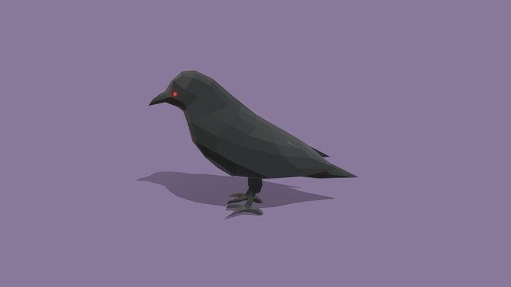 ArtStation - Low Poly Crow