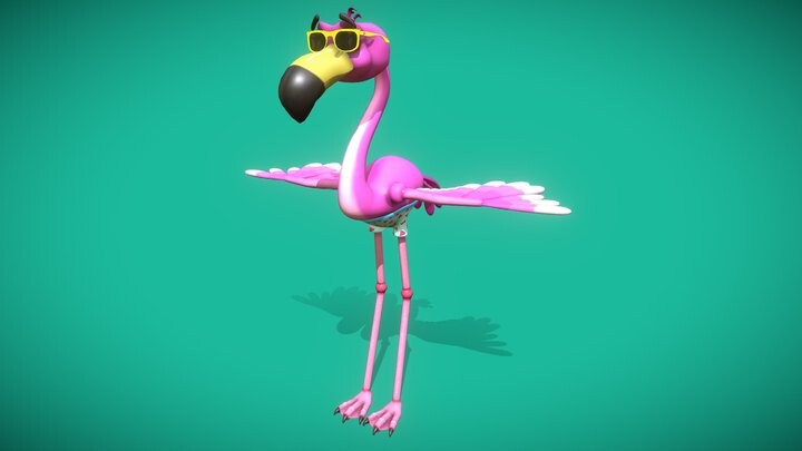 ArtStation - Vacation Flamingo