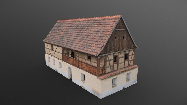 ArtStation - Medieval half-timbered cottage
