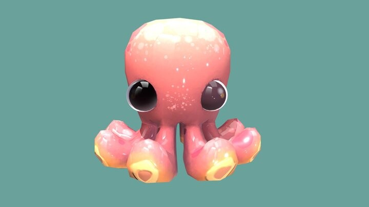 ArtStation - Handpainted Octopus