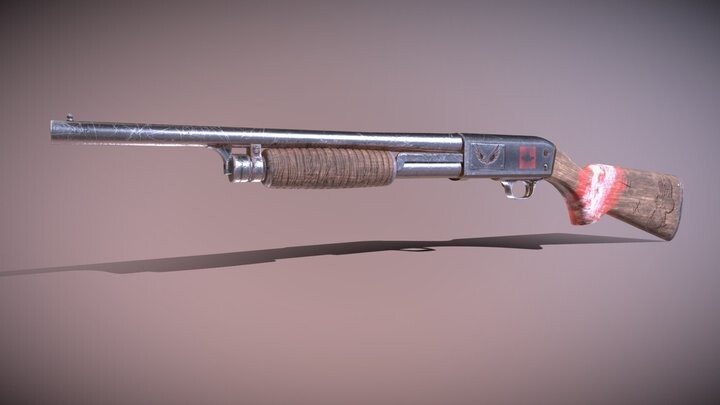 ArtStation - Canadian shotgun Hardsurface