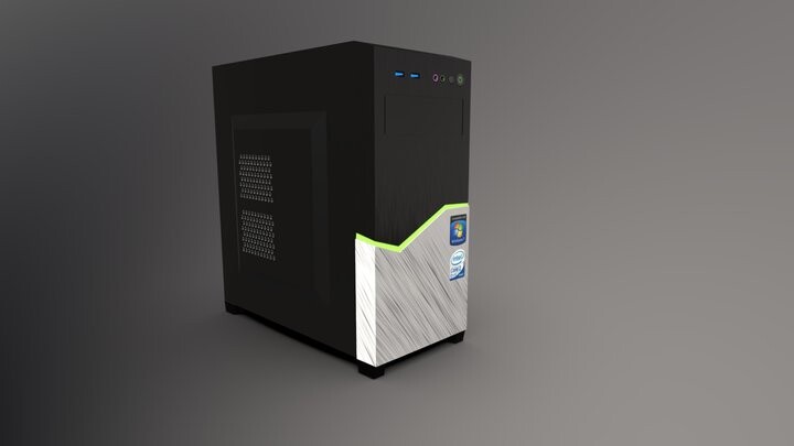 ArtStation - [Low Poly] Office Computer Case