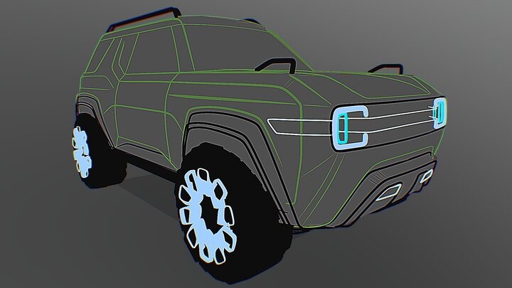 ArtStation - Rivian mini adventure vehicle