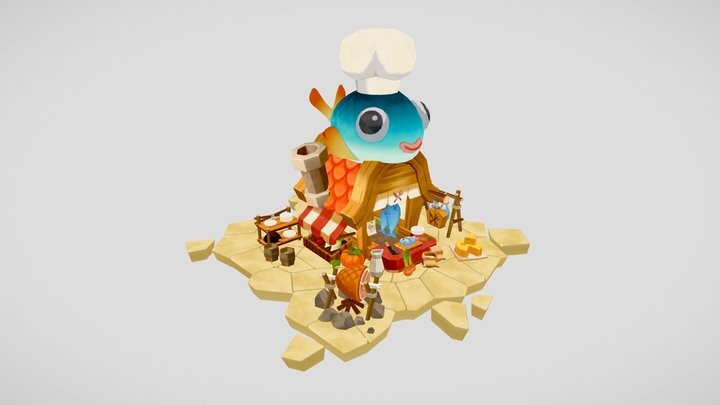 ArtStation - Fish Shop